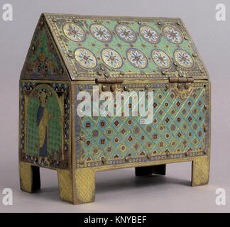 A French chasse depicting Christ in Majesty with Apostles, dated ca ...