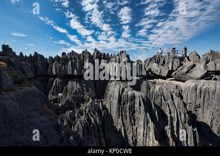 Great Tsingy, UNESCO World Heritage Site, karst landscape with striking ...