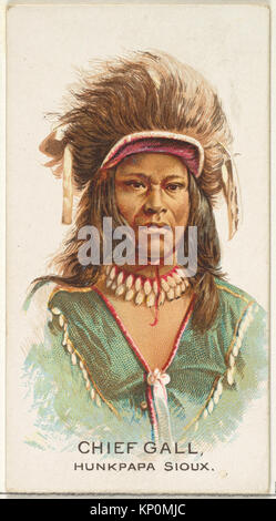 Chief Gall, Hunkpapa Sioux, from the American Indian Chiefs series (N2 ...