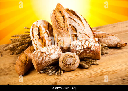 Traditional bread, natural colorful tone Stock Photo - Alamy
