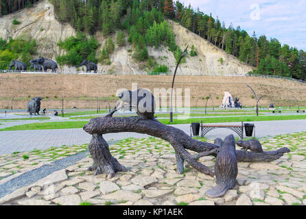 Editorial. Khanty-Mansiysk, Yugra, Russia, June 23, 2008 . Archeopark ...