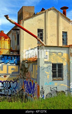 Old factory, Celrà, Girona, Catalonia, Spain Stock Photo - Alamy