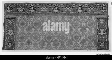 This altar frontal demonstrates ceremonial textile design, liturgical ...