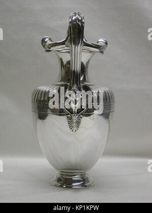 This silver ewer, crafted by Giacinto Melillo around 1890 in Naples ...