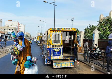 West Africa Senegal Dakar Public transport Stock Photo - Alamy