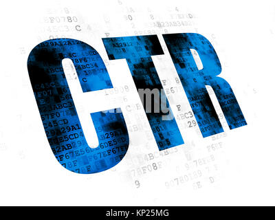 Business concept: CTR on Digital background Stock Photo - Alamy