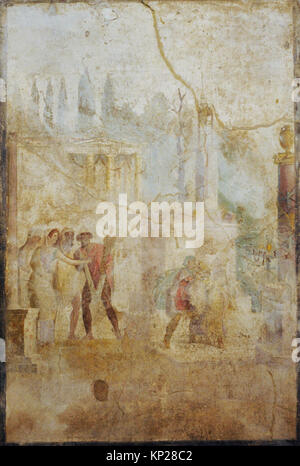 Naples. Italy. Roman statue of Athena Promachos. Museo Archeologico ...