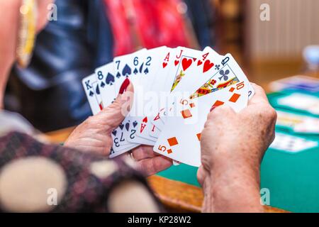 Play at a duplicate contract bridge tournament using a screen Stock ...