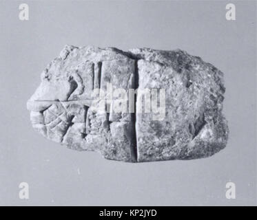 A fragment of a cuneiform tablet from the Metropolitan Museum of Art ...