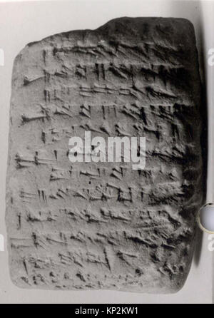 This cuneiform tablet records barley disbursements in the Ebabbar ...
