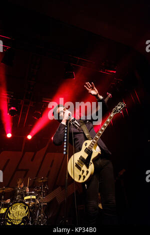 The Swedish rock band Royal Republic performs a live concert at the ...