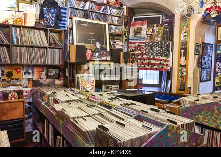 Old vinyl record shop in Rye England 2015 Stock Photo - Alamy