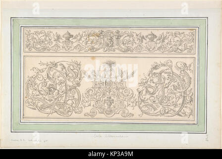 A design plate illustrating lettering and typographic style from the ...