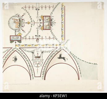 Architectural illustration of a vestibule, showing floor plan ...