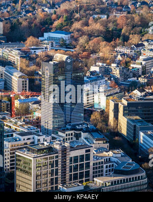 Frankfurt,Germany.Aerial view from Helaba Main Tower of city centre ...