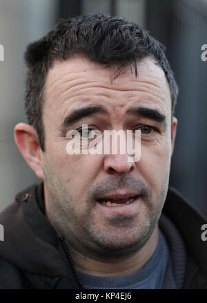 Ciaran Fox, son of Eamon Fox who was shot dead by the UVF, speaking ...