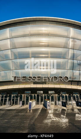 SSE Hydro concert hall entrance at night,Glasgow,Scotland,UK Stock ...