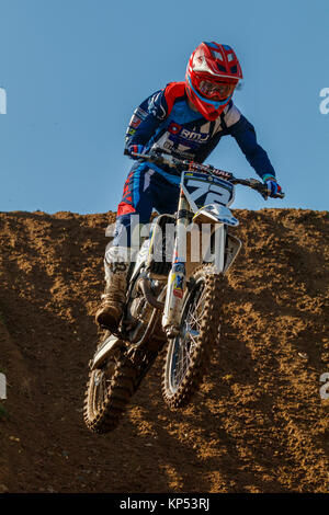 Joe Cadwallader on the Fox RMJ Husvarna MXY2 at the 2017 Maxxis British ...