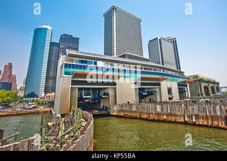The South Ferry Terminal of the New York City subway is seen on its ...
