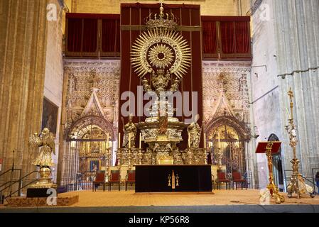 Silver Altar Seville Cathedral Stock Photo - Alamy