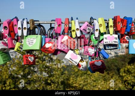 Love Locks at N Seoul Tower Stock Photo - Alamy