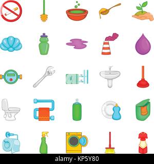 Purge icons set, cartoon style Stock Vector Image & Art - Alamy