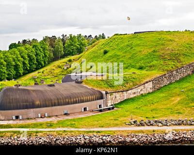 Sweden Stockholm archipelago, Fredriksborg fort, Oxdjupet narrows Stock ...