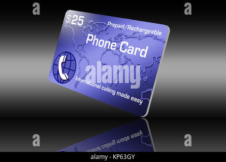 Here is a generic pre-paid phone card to pay for phone calls Stock ...