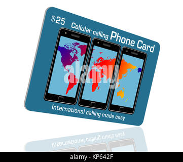 Here is a generic pre-paid phone card to pay for phone calls Stock ...