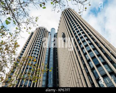 In the AZCA complex, Madrid, Torre Europa and Edificio Cadagua, the ...