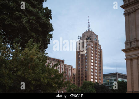 Boji Tower in Lansing Seen From the Michigan State Capitol Stock Photo ...