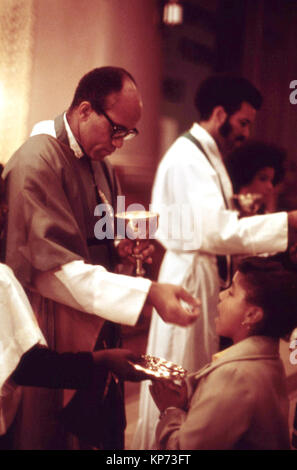Worshippers At Holy Angel Catholic Church On Chicago's South Side. It ...