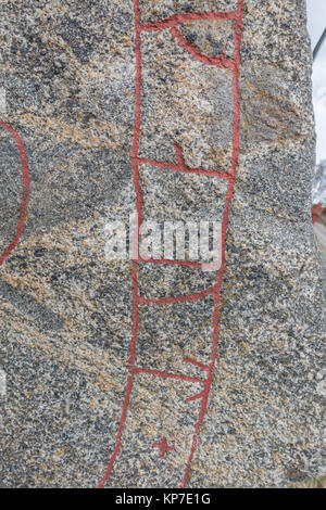 Runestone from the medieval age Stock Photo - Alamy
