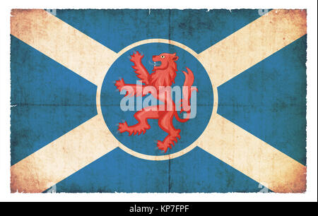 Flag of the Scottish island Isle of Skye created in grunge style Stock ...