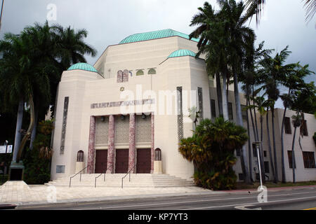 temple emanu-el synagogue miami south beach florida usa Stock Photo - Alamy