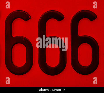 666 - the number of the beast Stock Photo - Alamy