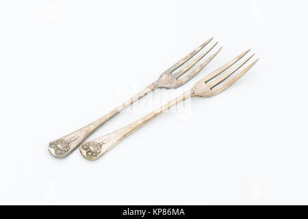 Vintage three-tine forks Stock Photo - Alamy