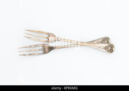 Vintage three-tine forks Stock Photo - Alamy