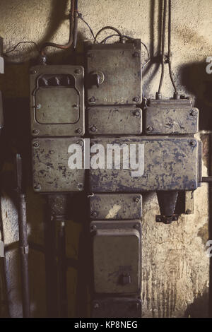 Antique industrial switch Stock Photo - Alamy