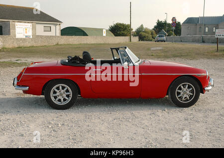 Red MG convertible car Stock Photo - Alamy