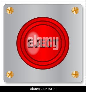 Emergency button, artwork Stock Photo - Alamy