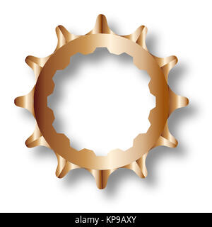 Bike Rear Cog Stock Photo - Alamy
