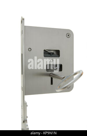 Inside of a basic door lock Stock Photo - Alamy