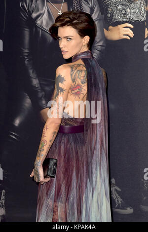 Ruby Rose attends the 'Pitch Perfect 3' premiere at Dolby Theatre on ...