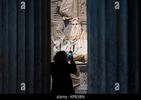 Michelangelo's Moses in the Basilica of Saint Peter in Chains in Rome ...