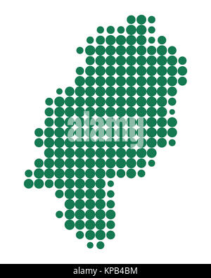 Map of Hesse Stock Photo - Alamy