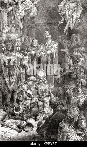 Holy Roman Emperor Frederick I, 1122-1190. Frederick Barbarossa, Red ...