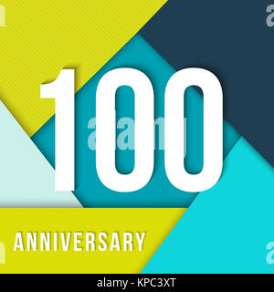 100 year anniversary material design concept Stock Photo - Alamy