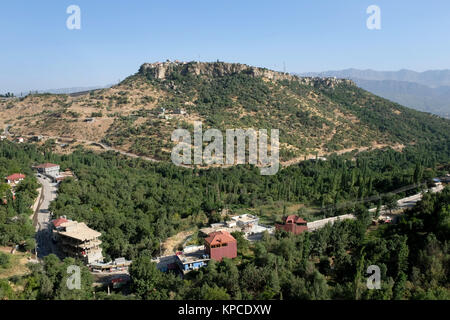 Village Amediya on a hill in the Autonomous Kurdistan Region of Iraq ...