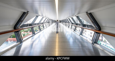 Modern Architecture, Adams Plaza Pedestrian Bridge, One Canada Stock ...